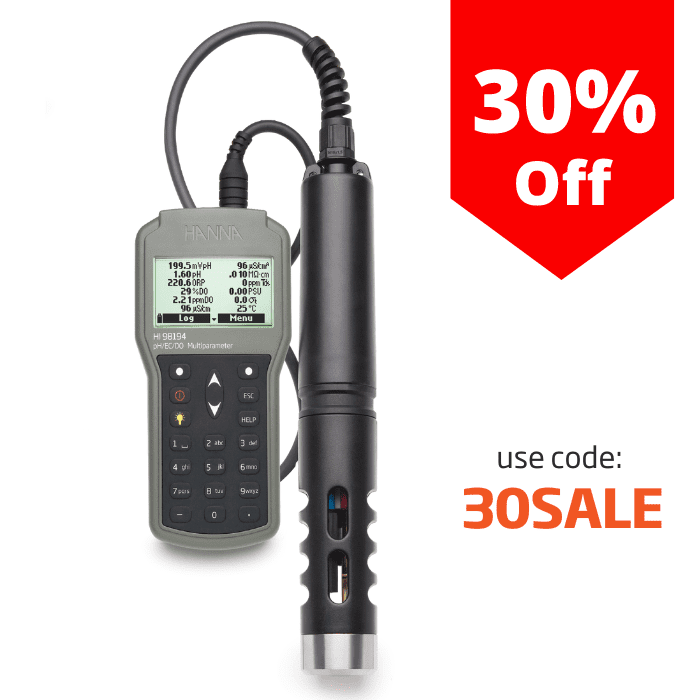 Waterproof Multiparameter pH, ORP, EC, TDS, Salinity, DO, Pressure ...