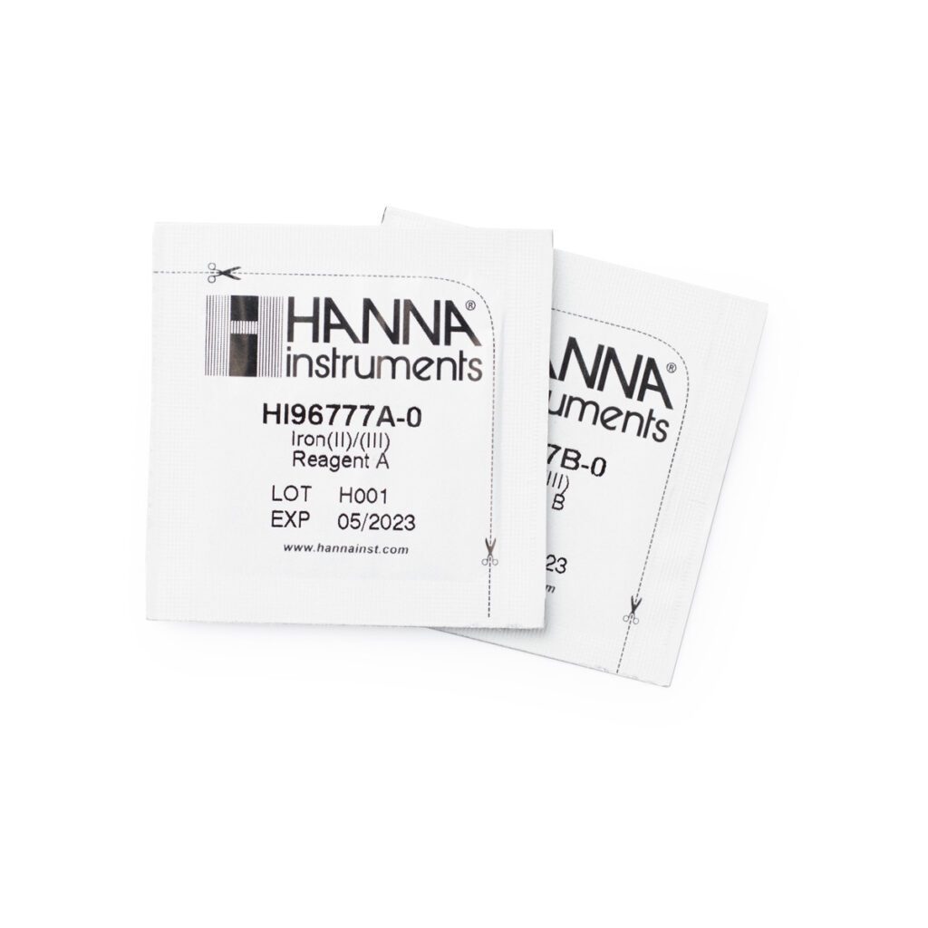 Iron II and III Reagent Set (100 tests) – HI96777-01 - Hanna ...